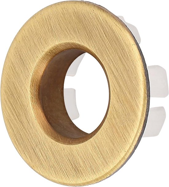 Titel: Overloop Ring Messing Wastafel Gootsteen Overloop Cover Rond Gootsteengat voor... | bol