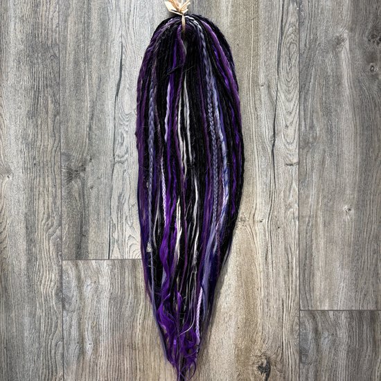 40 - Raven Hex - Synthetische Dreadlocks 60DE (50/55cm, Hypoallergeen ...
