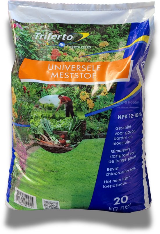 Triferto Kunstmest 12-10-18 - Universele meststof voor gazon en tuin ...