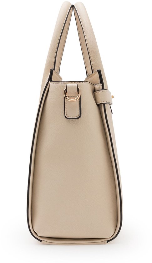 L.CREDI Konstanze Handtas 37 cm - Dames - creme | bol