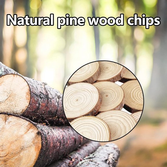 Houten schijven voor knutselen - 18 stuks, 7-10 cm diameter, zonder ...