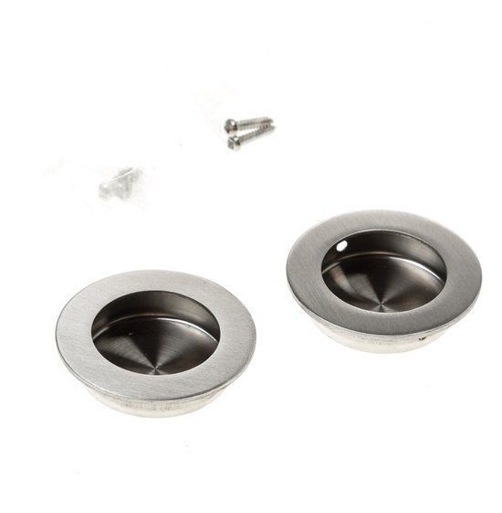 Schuifdeurkom inlaat rond 50mm rvs(2) 385/SS | bol