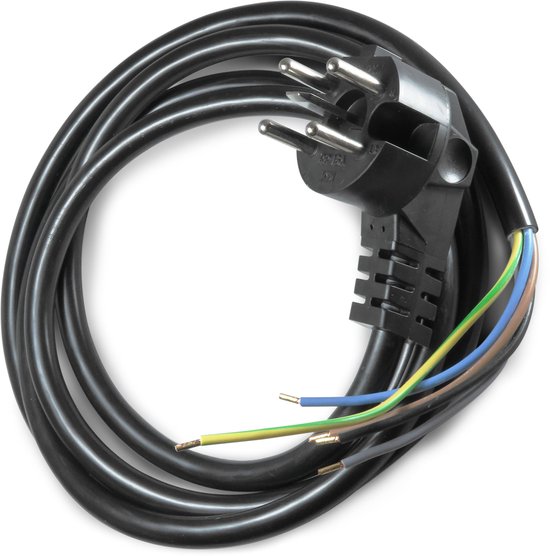 Dparts Perilex kabel met stekker - 2 meter - 5x1.50mm - Zwart ...