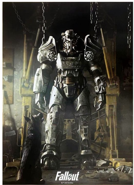 DEVplus Fallout 4 Art Print Power Armor 30 x 40 cm - unframed Poster ...