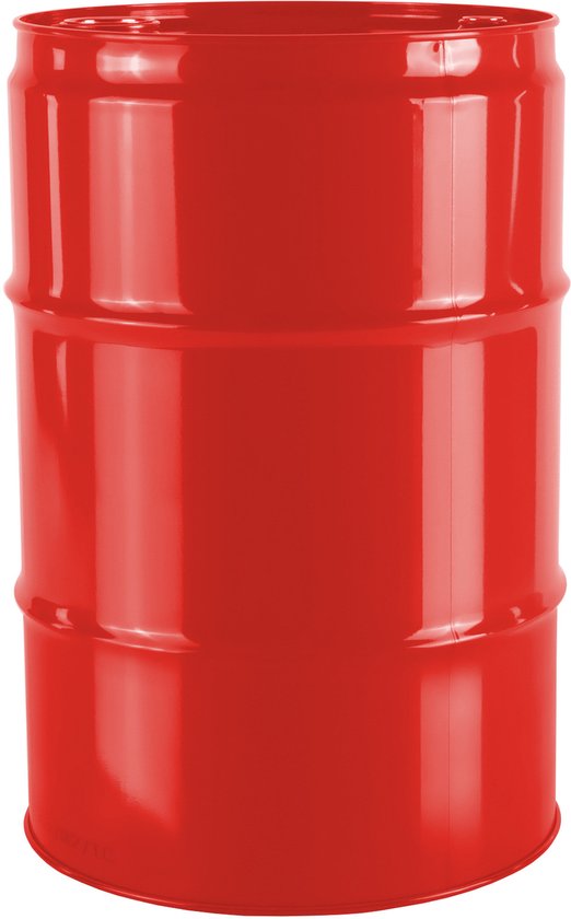 Stalen metalen vat TH 60L pluggen 2 en 3/4 - ROOD | bol