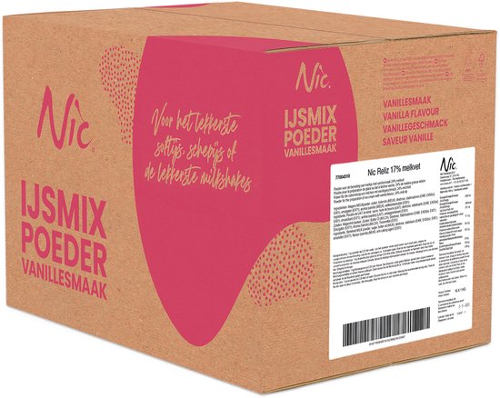 Nic ijs - Reliz IJsmix Poeder 17% Vet | bol