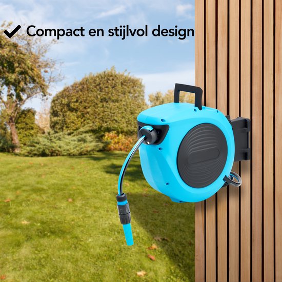 Brixy Wandslangbox - 15 Meter - Slanghouder - Tuinslang Met Haspel ...