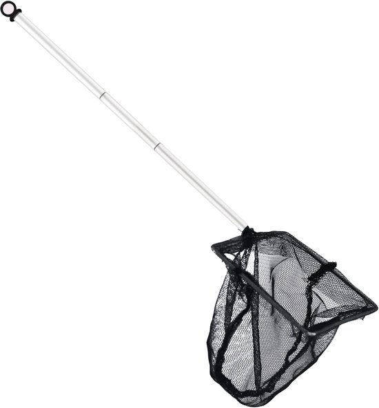Visnet voor Aquaria - Schepnet voor Garnalen - 1 stuk - Zwart Nylon | bol