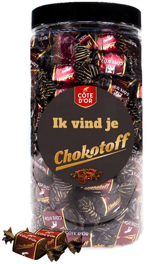 Côte d'Or Chokotoff met sticker "Ik vind je Chokotoff" - 800g | bol