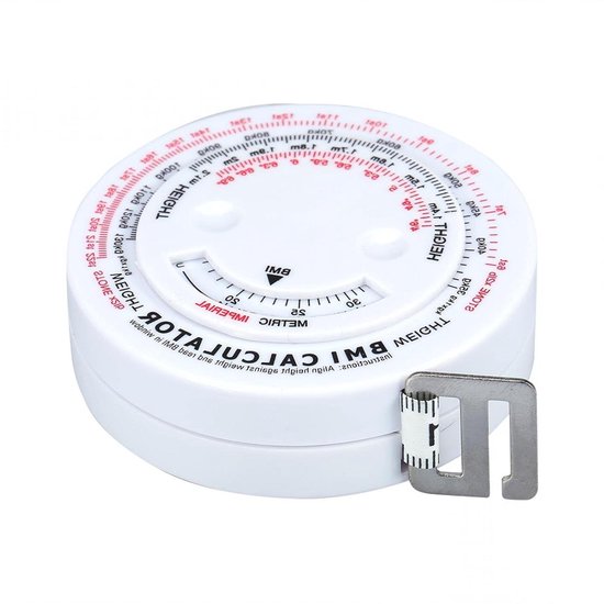 Body Mass Index (BMI) Intrekbare Meetlint Calculator voor Dieet en Gewichtsverlies | bol