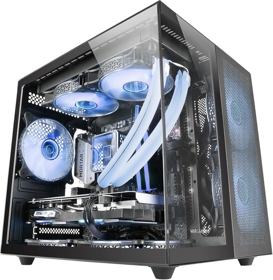 Boîtier MicroATX compact avec double Glas et refroidissement liquide | bol