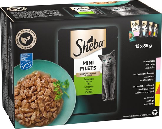 Sheba Kattenvoer - Mini Filets - Selectie van de Chef in Saus ...