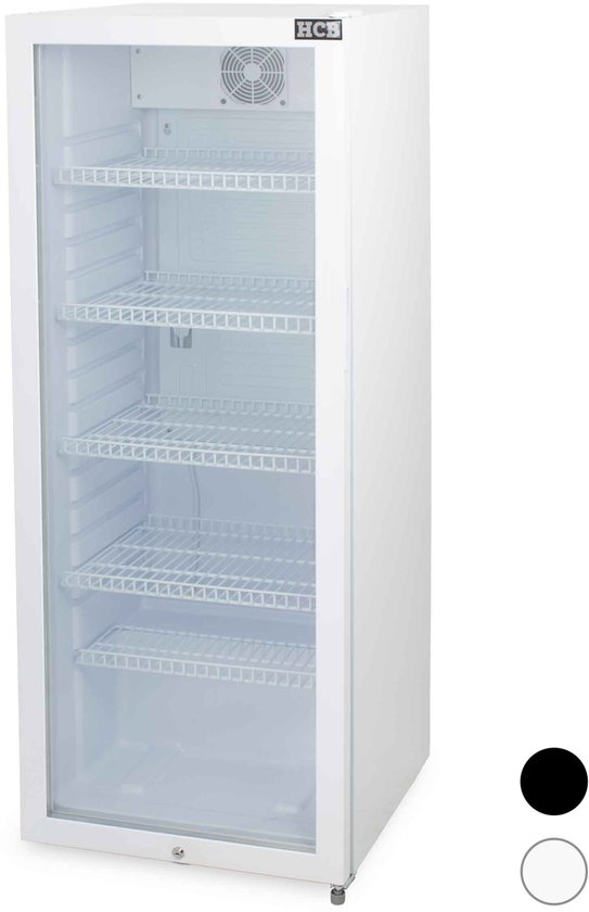 HCB® - Professionele Horeca Glasdeur koelkast - 248 liter - Wit - 230V ...