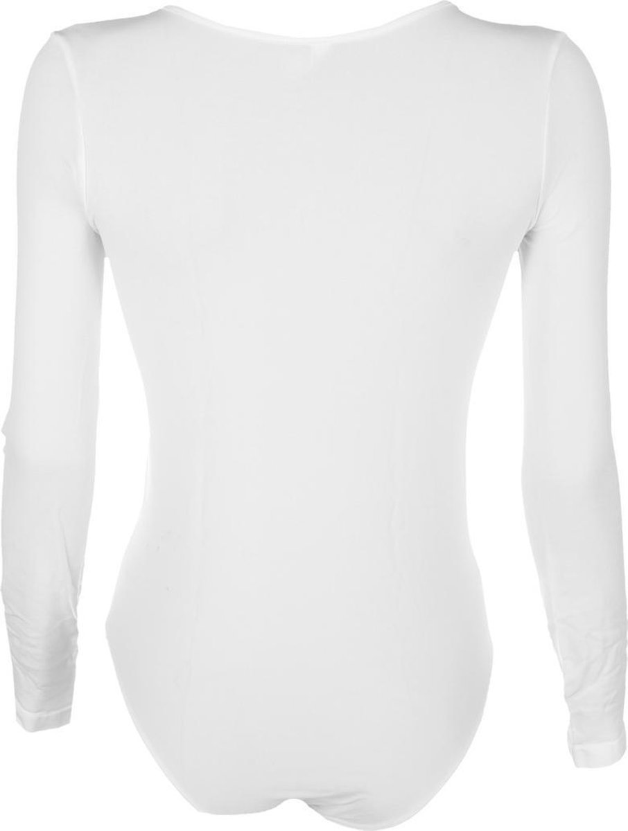 Oroblu - Dames - Dolcevita Body Slip Ronde Hals LS - Wit - M | bol.com