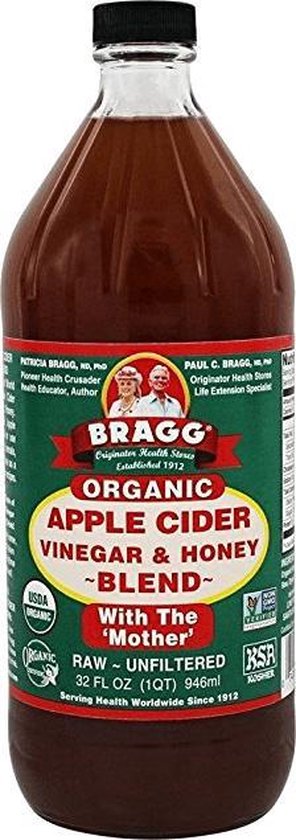 Bragg apple cider azijn met honing - 473 ml | bol