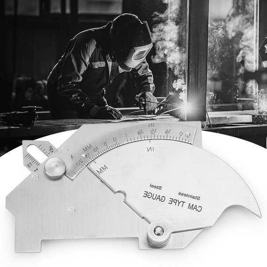 Stalen lasmeter Robuuste lasmeter MG-8 Liniaal voor naadinspectie ...