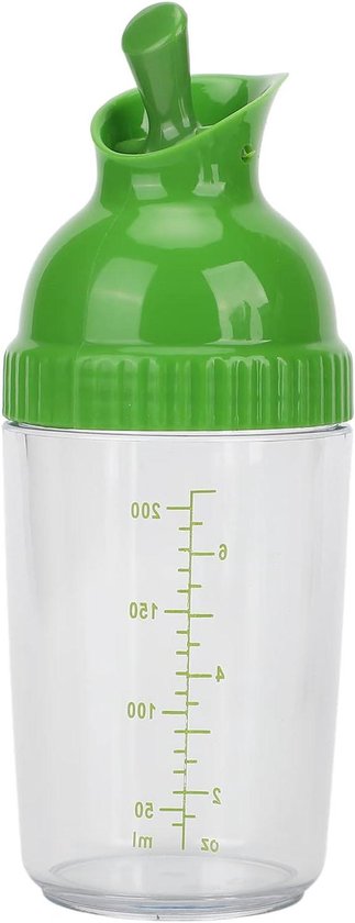 Salade Dressing Shaker 200ml - BPA-vrij - Voorkomt Lekkage - Pot met Deksel voor... | bol