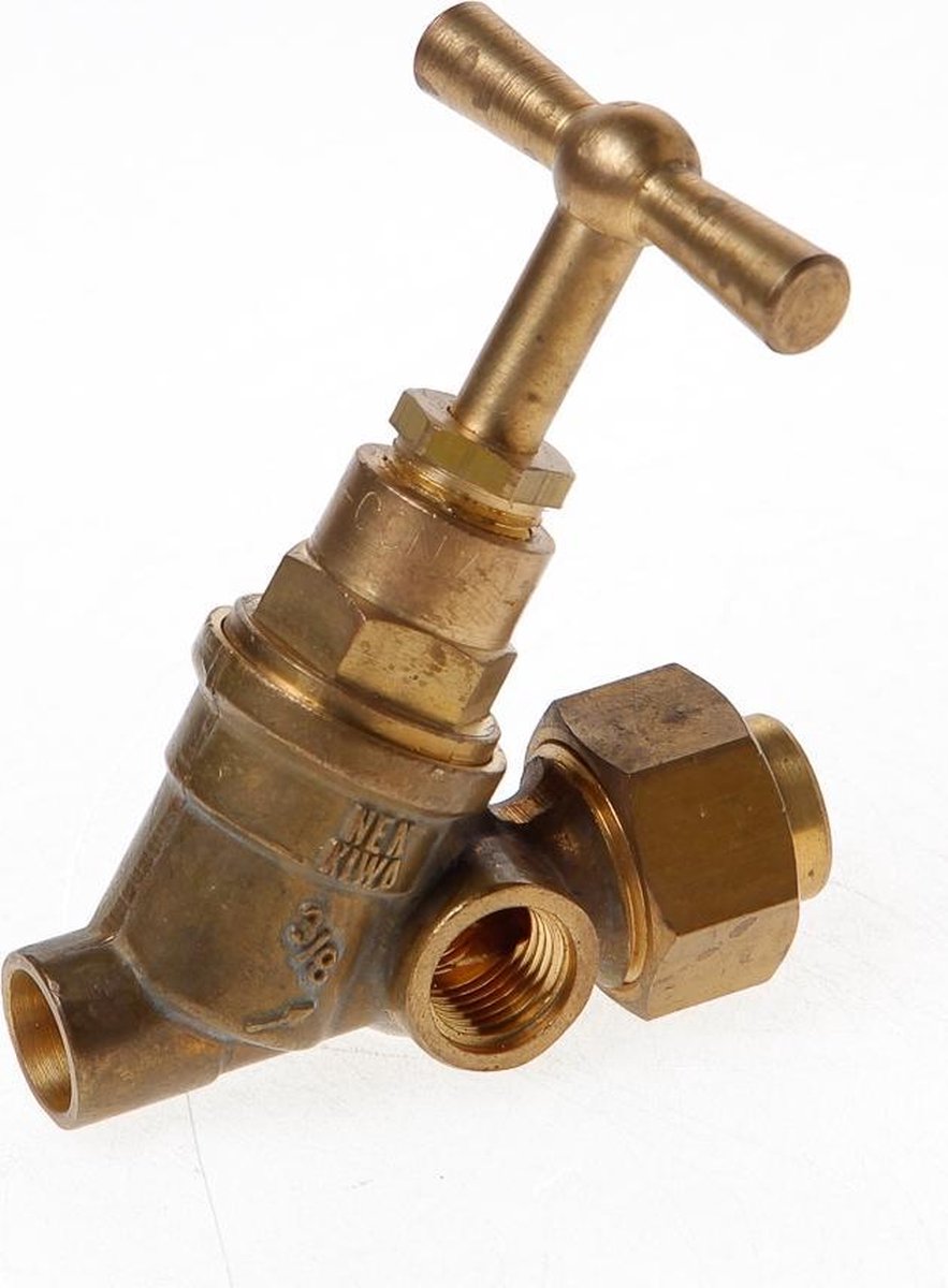 Installatiebranche Stopkraan met koppeling met aftap 12 x 12mm | bol