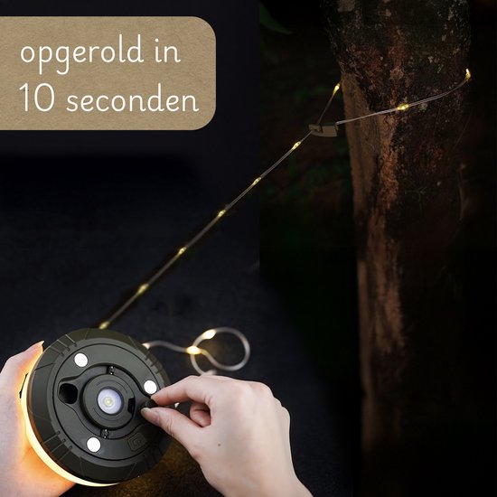 Camping lamp, lichtsnoer, zaklamp, powerbank (4in1) kampeerlamp met ...