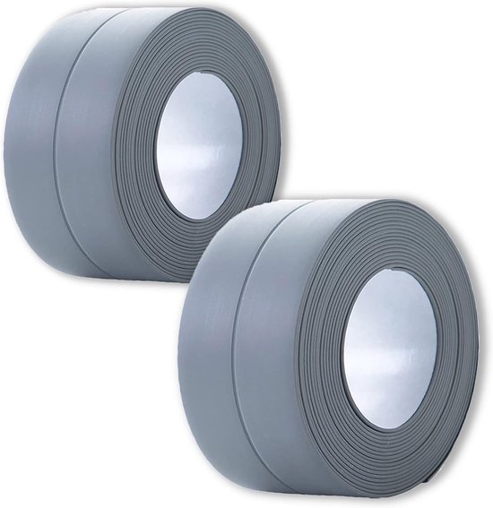 2 stuks - PVC - zelfklevende kit tape - kitstrip - Sanitairstrip ...