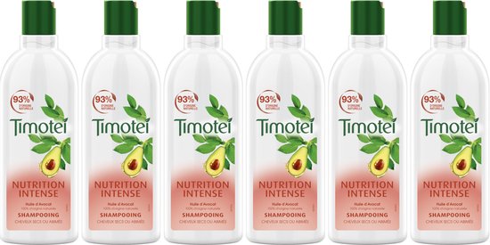 6x 300 Timotei Shampoo Nutrition Intense met Avocado-olie – 300 ml | bol