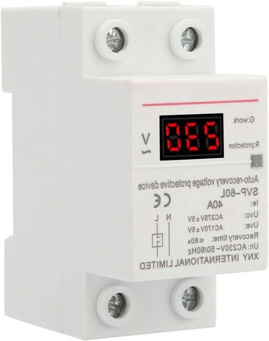 Surge Protection - 230 V 40 A Surge and Undervoltage Protection for DIN ...