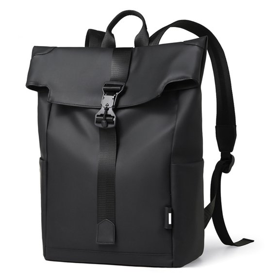 Rugtas Tobias Zwart - stevige tas - waterdicht - verstelbare ...