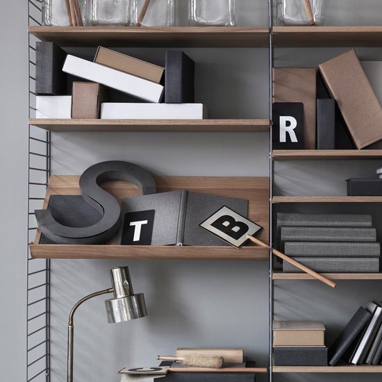 String Magazine plank Magazine Shelf - Bruin | bol