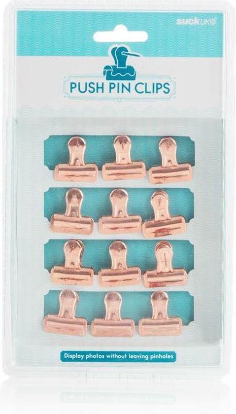 Suck UK - Push Pin Bulldog Clips | bol.com