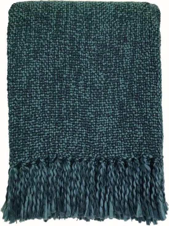 Malagoon - Marble dark blue throw | bol