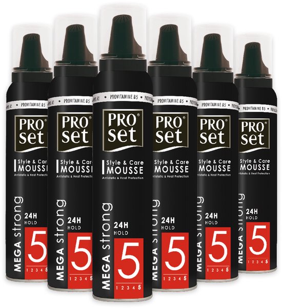 Proset Haarmousse Mega Strong - 6x 250ml - Voordeelverpakking | bol
