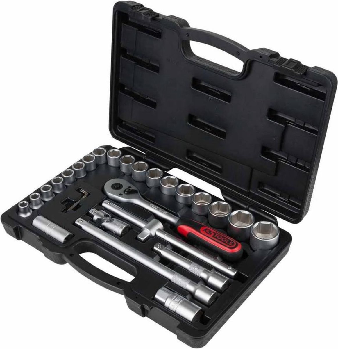 KS Tools CLASSIC Ratelsleutel en doppen set 1/2'' 28-delig 917.0728 | bol
