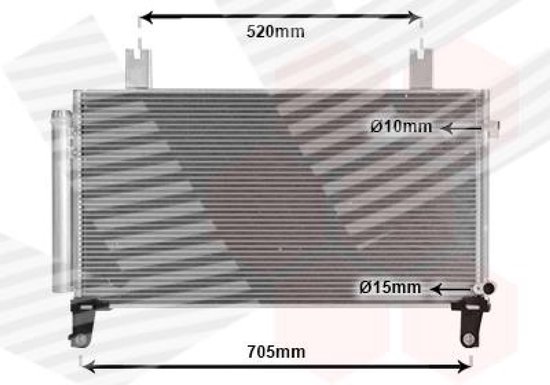 Van Wezel - LUCHTCONDENSATOR VOOR HONDA CR-V 2017-2022 80100TBAA01 | bol