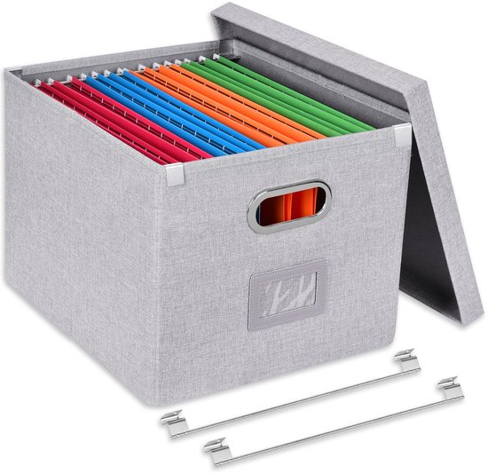 Unyqoos® Stijlvolle Opbergdozen met Deksel voor Documenten en Meer in ...