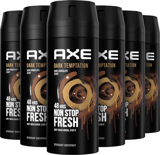 Axe - Deodorant - Spray - Dark Temptation - 48h - 150ml x 6 | bol
