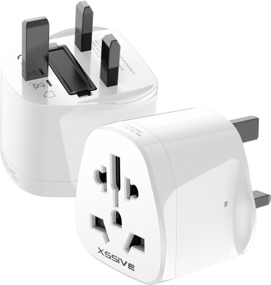 Reisstekker Engeland / UK - Type G Verloopstekker - Wereldstekker ...