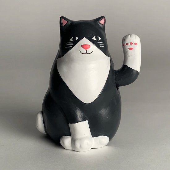 Kikkerland Solar Kat Zonne-energie figuur - Zwaaiende kat - Uniek ...