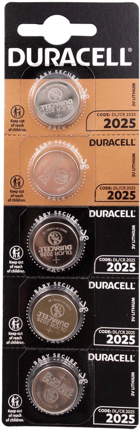 DURACELL CR2025 3V Lithium Knoopcel Batterij 20 Stuks | bol
