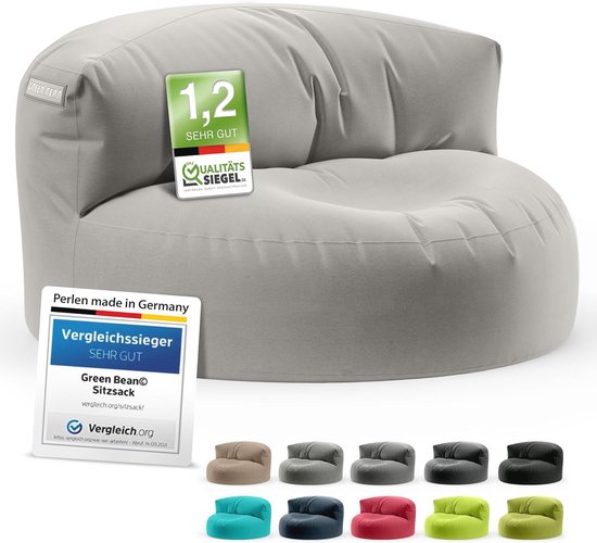 Zitzak bank voor binnen en buiten, met ergonomische rugleuning, 90 x 50 ...