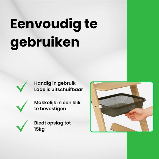 Ikea Trofast draadmand adapter voor Tripp Trapp kinderstoel - Wit - 2 ...