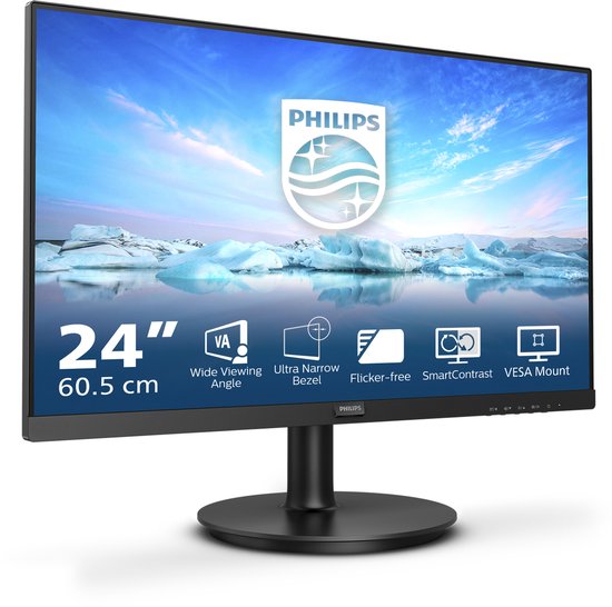 Philips V Line 241V8L/00 - Full HD VA Monitor - 24 Inch | bol