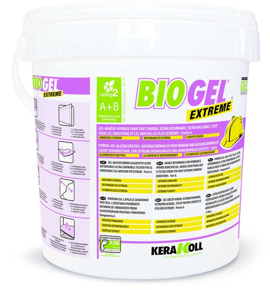 Kerakoll Biogel Extreme – 10 kg | 2-Componenten Flexibele Tegellijm ...