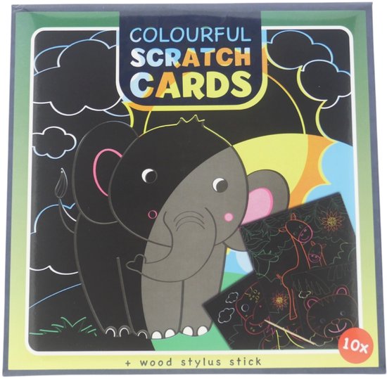 10 Kleurrijke kraskaarten met kraspen | bol