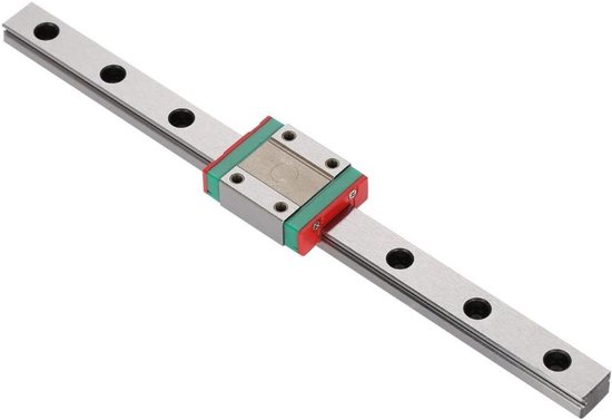Miniatuur lineaire geleider LML12B 12 mm breedte met schuifblok (200mm ...
