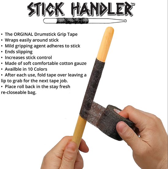 STICK HANDLER™ Drumstok Griptape Lime | bol
