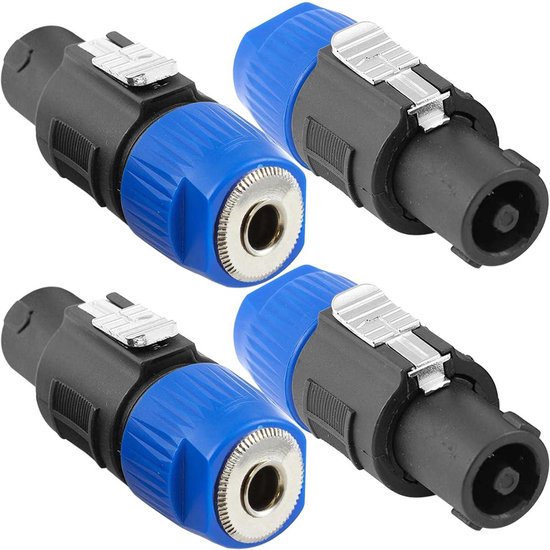 Adapter NL4FC 4-polig voor Speakon-connector mannelijk naar 1/4 inch TS ...