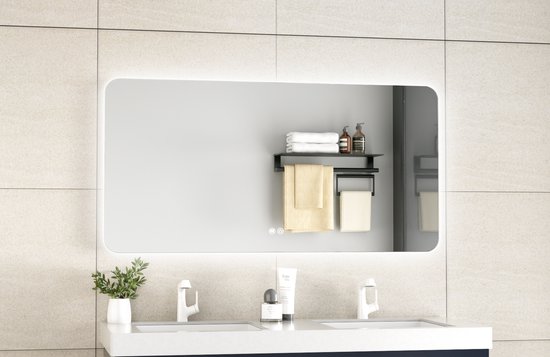 ERFU Badkamerspiegel 60x80cm: Stijlvol, Slim en Anti-condens | bol