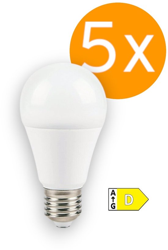 5 stuks | Ledmaxx LED lamp 17W 2400lm 2700K Mat Niet-Dimbaar | E27 | Extra Warm Wit |... | bol