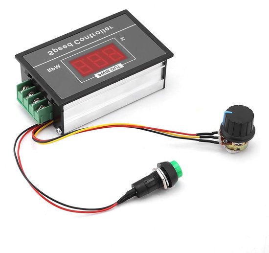 PWM Motor Speed Controller Traploos Snelheidsregelaar DC6-60V met Digitale Display... | bol