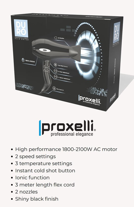 Proxelli DURO haardroger - Föhn- 1800/2100 Watt - Nieuw | bol